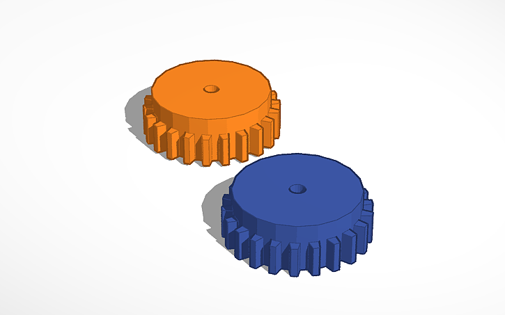 3D design square cornered gear large | Tinkercad