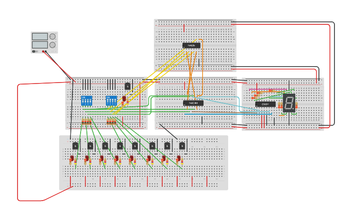 Circuit design Techniques numériques: Labo 4 : Exercice 2 - Tinkercad