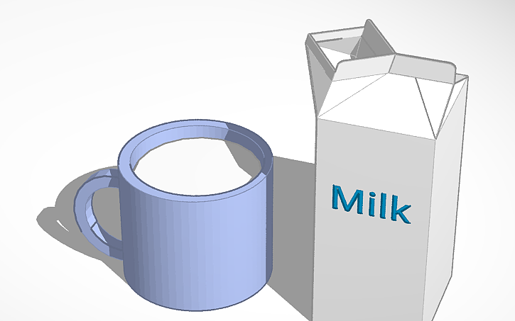 3D design Milk - Tinkercad