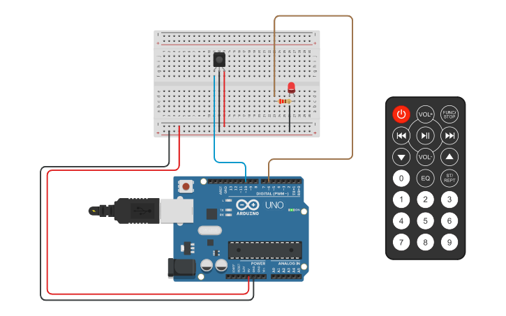 Circuit design Smart Parking using IR - Tinkercad