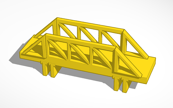 3D design bridge - Tinkercad