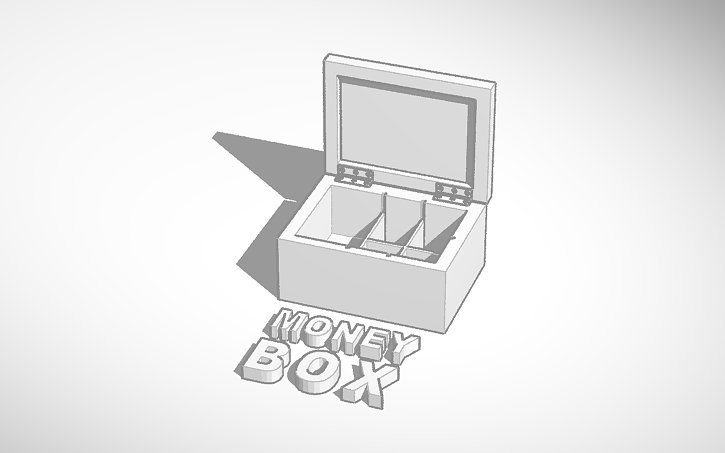 3D design money box plan | Tinkercad
