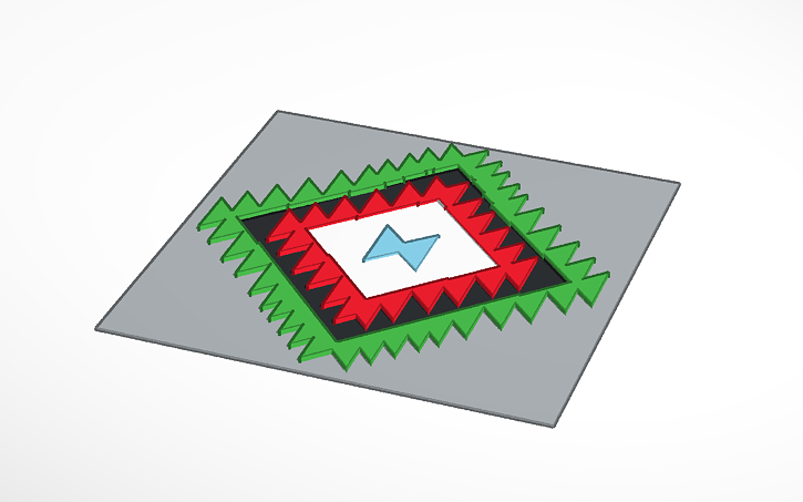 3D design Navajo Carpet - Tinkercad