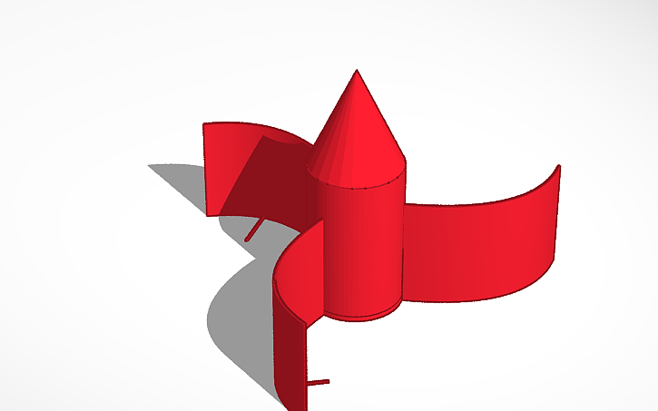 3D design Mole wind scarecrow - Tinkercad