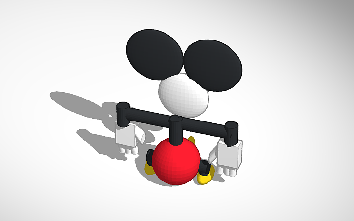 3D design mickey mouse | Tinkercad