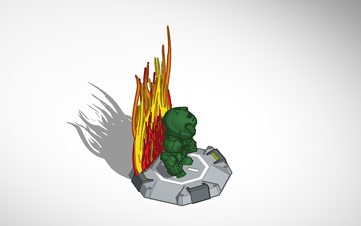 3D design hell spawn (doom guy) - Tinkercad