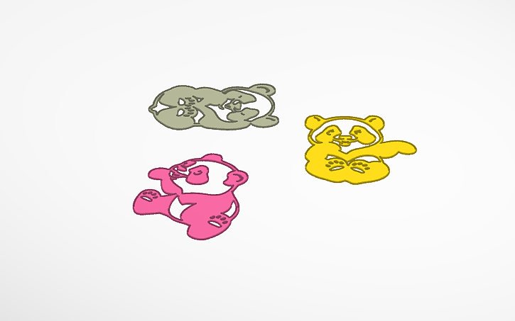 3D design PANDA OLI - Tinkercad
