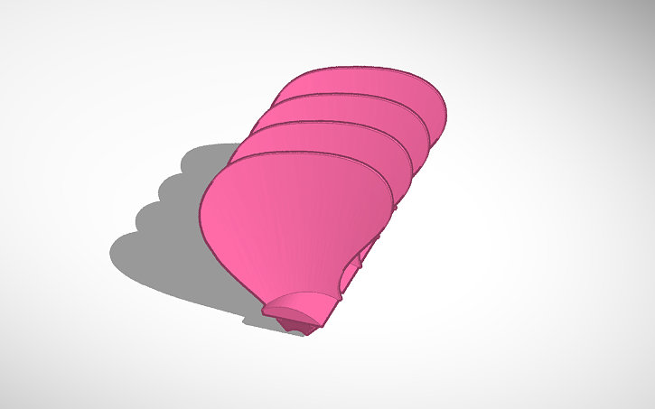 3D design fan blade - Tinkercad