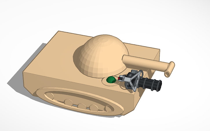 3D design Abrams tank - Tinkercad