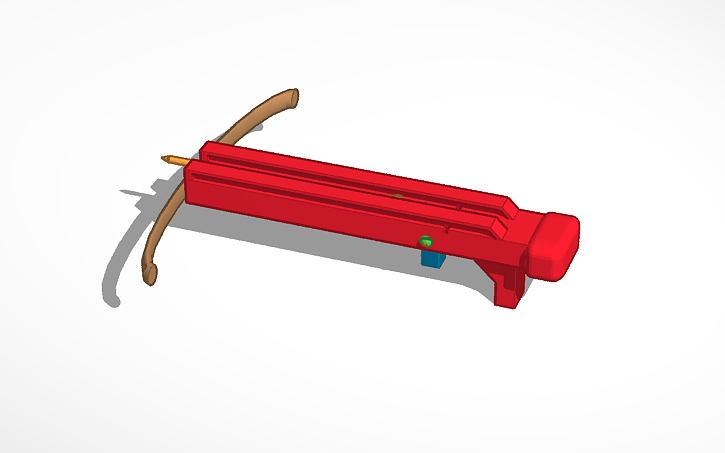 3D design WORKING CROSSBOW - Tinkercad