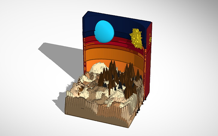 3D design Desert Planet - Tinkercad