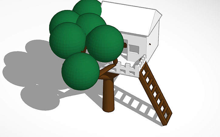 3D design tree house - Tinkercad