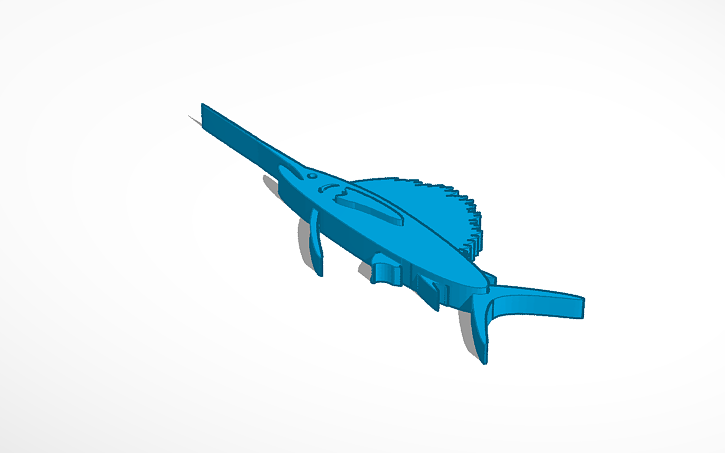 3D design Sail Fish - Tinkercad