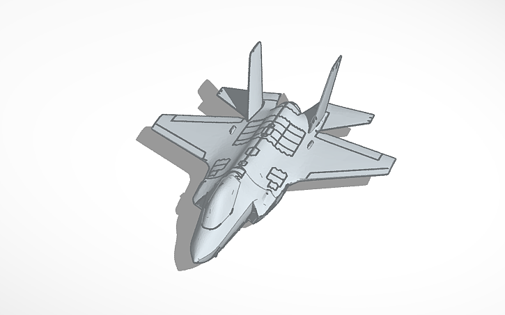 3D design Copy of f35 lightning jet - Tinkercad