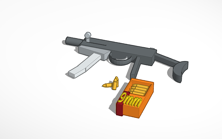 3D design MP5K - Tinkercad