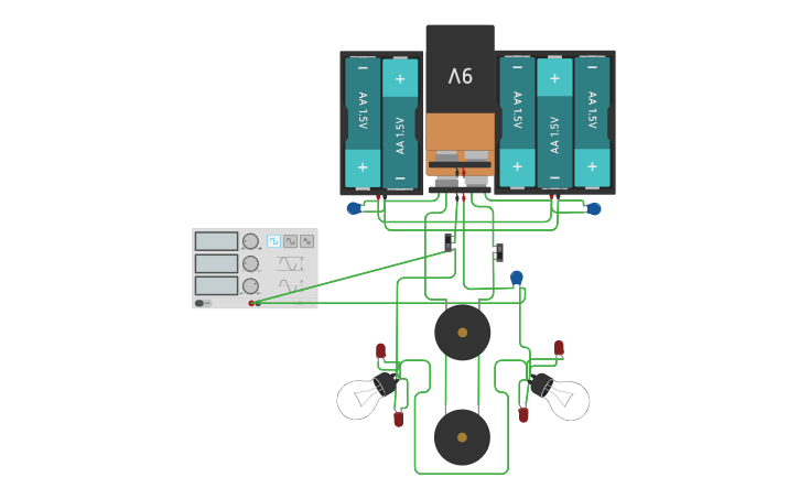 Circuit design disco music - Tinkercad