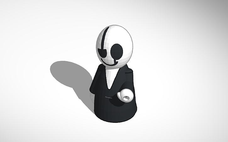 3D design gaster i need help with the hands | Tinkercad
