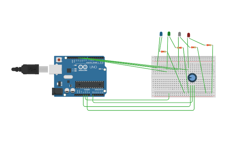 Circuit design PRACTICA 1 - Tinkercad