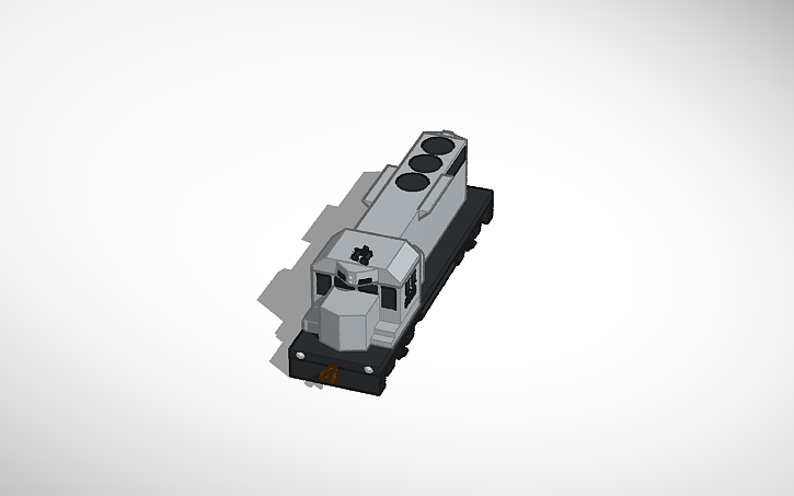 3D design Unpainted EMD GP40-2 | Tinkercad
