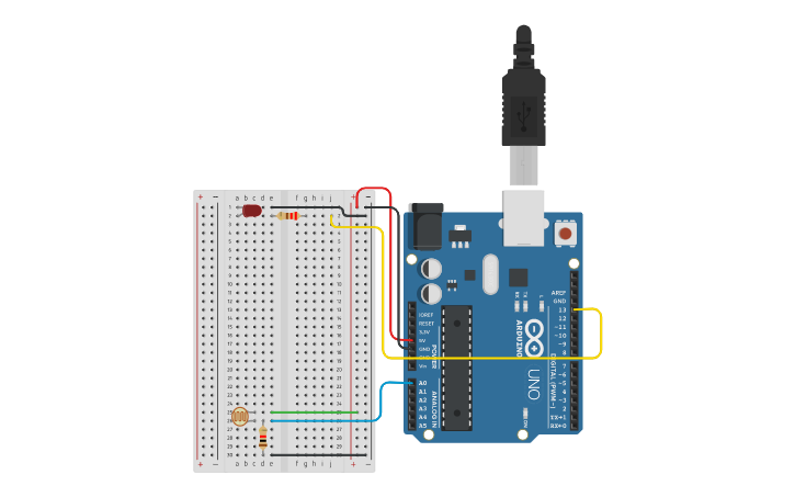 Circuit Design Arduino Activity 3 Photoresistor Tinkercad