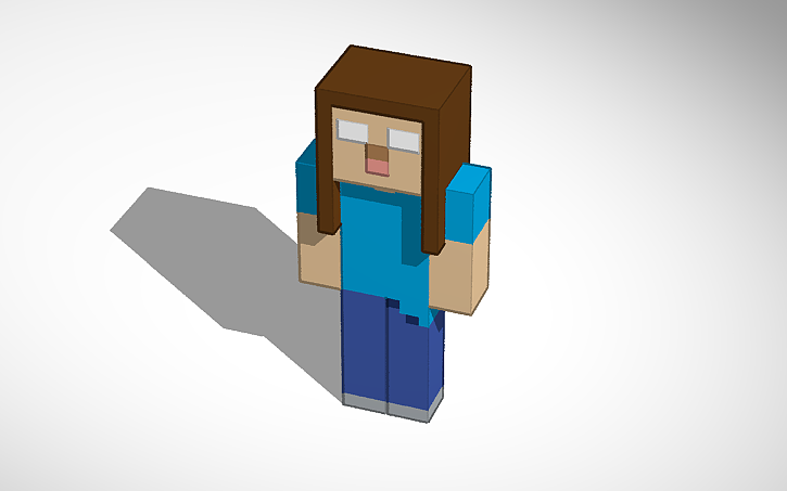 3D design Minecraft Character Herobrine(Girl) - Tinkercad