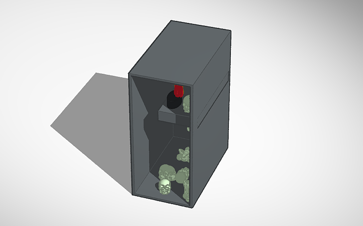 3D design spooky book nook - Tinkercad