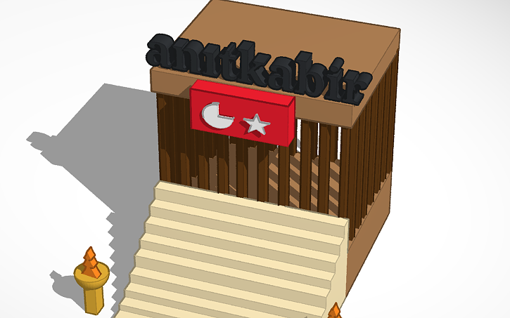 3D design anıtkabir | Tinkercad