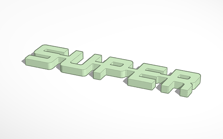 3D design LOGO SCANIA SUPER 1:50 - Tinkercad