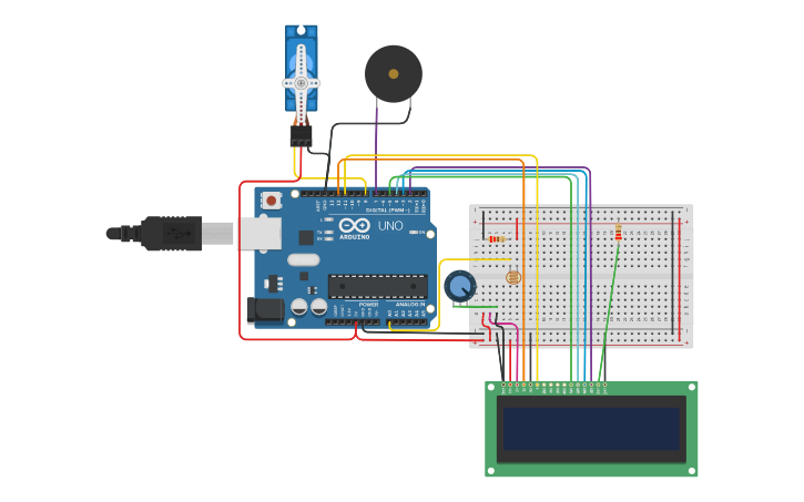 Circuit design Embedded System - Tinkercad