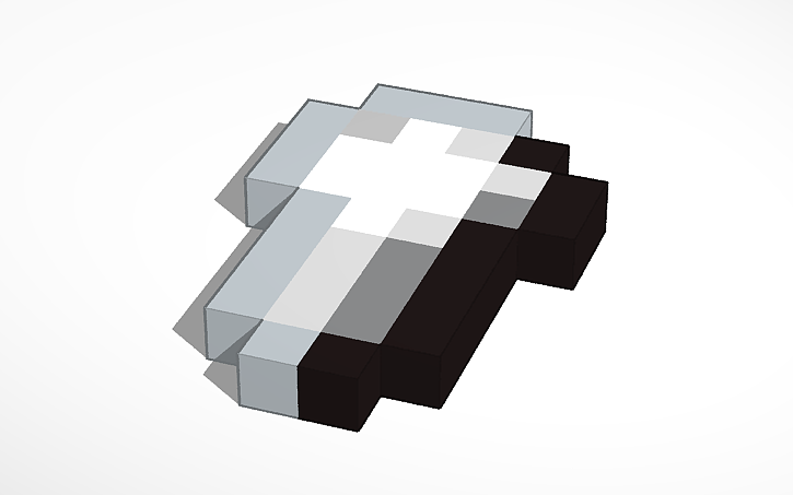 3D design Minecraft iron nugget | Tinkercad