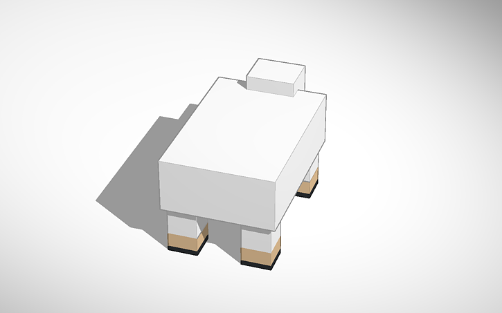 3D design minecraft sheep | Tinkercad