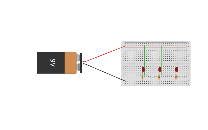 Circuit design Simple LED (Varying Intensities) - Tinkercad
