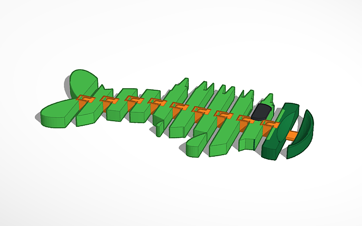 3D design articulated bass | Tinkercad
