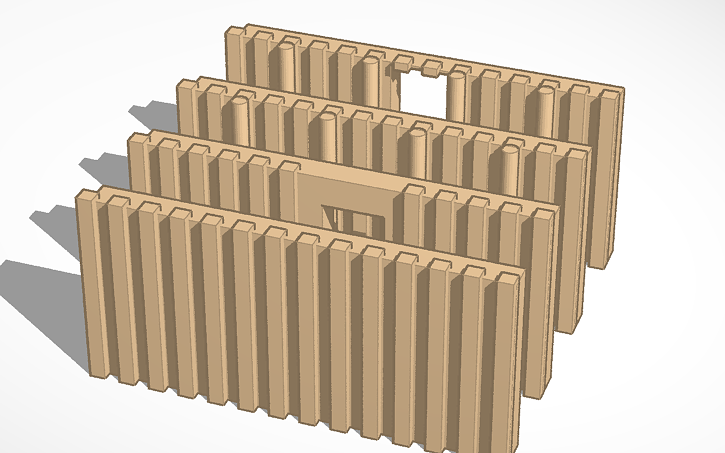 3D design wall pack - Tinkercad