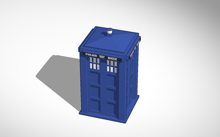 3D design TARDIS - Tinkercad