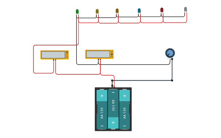 Circuit design Led - Tinkercad
