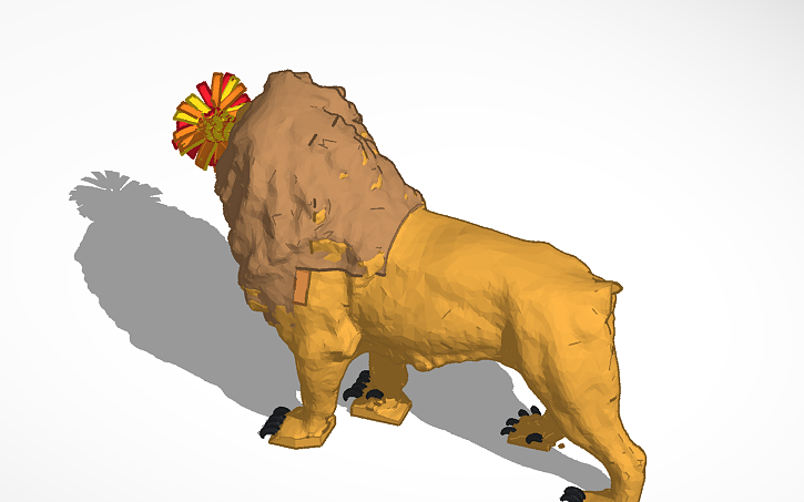 3D design Demon lion - Tinkercad