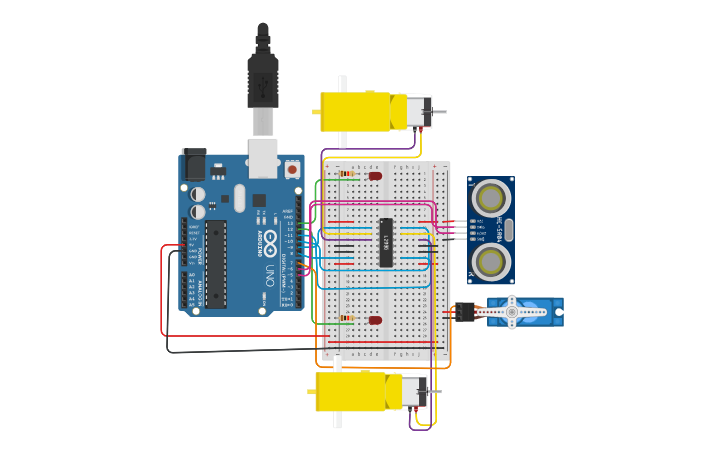 Circuit design Proyecto Catedra - Tinkercad
