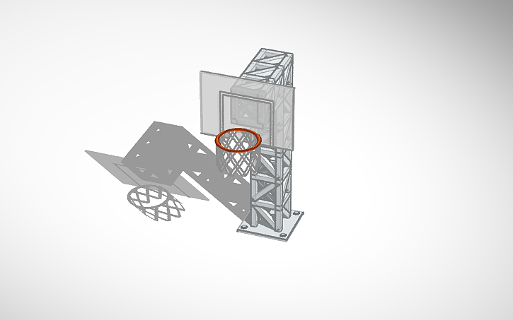 3D design Basketball Net - Tinkercad