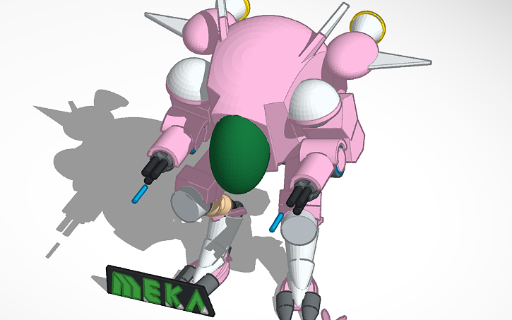 3D design MEKA D.VA - Tinkercad