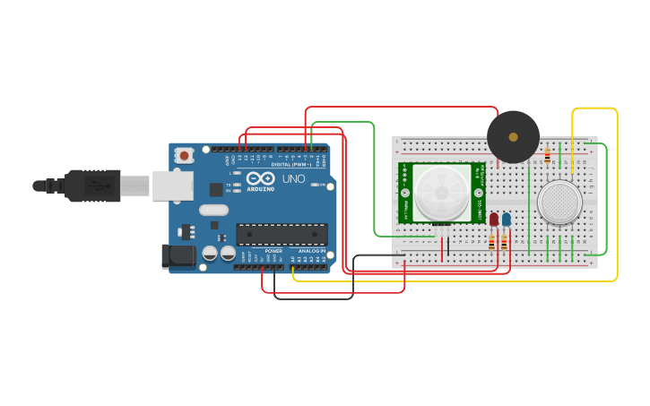 Circuit design sensors - Tinkercad