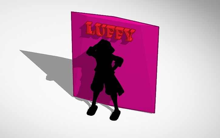 3D design luffy - Tinkercad