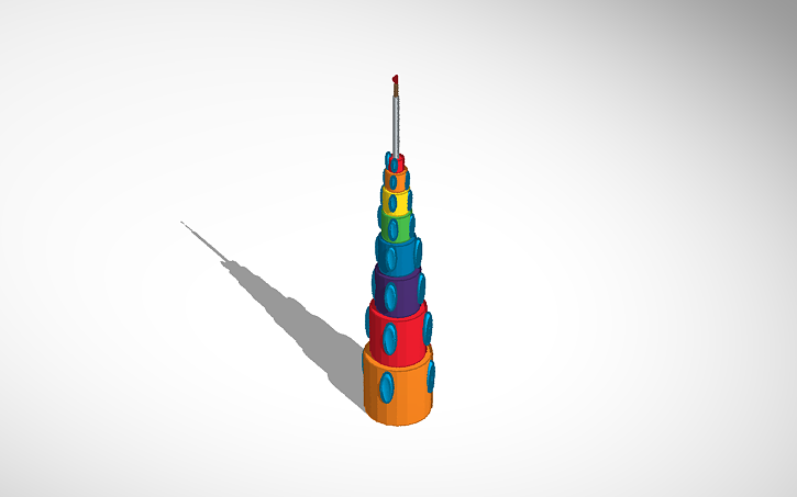 3D design Deion Fairfax - Cylinder Skyscraper | Tinkercad
