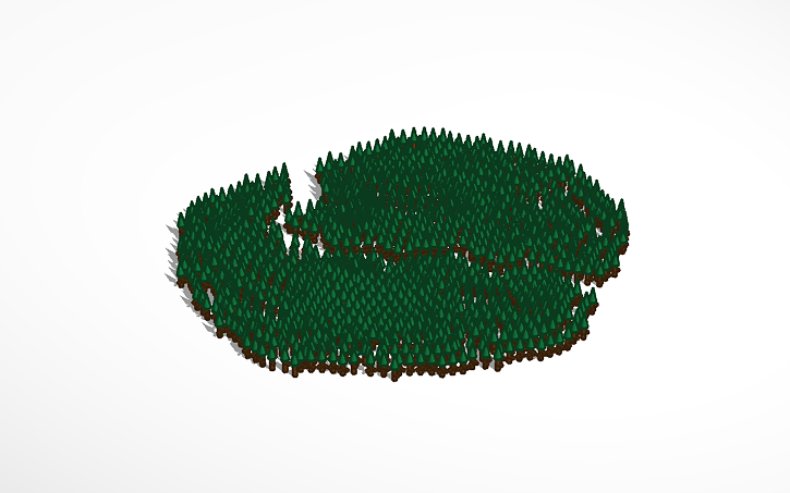 3D design Big Tree Forest (SNK) - Tinkercad