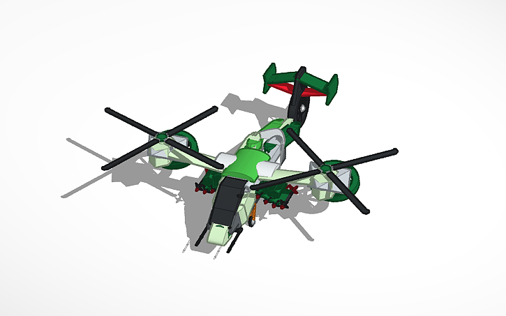 3D design Army Helicopter | Tinkercad