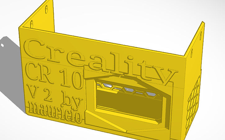 3D design base power supply - Tinkercad