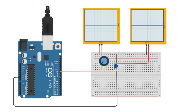 Circuit Design Pulse Wave Arduino Tinkercad 4220