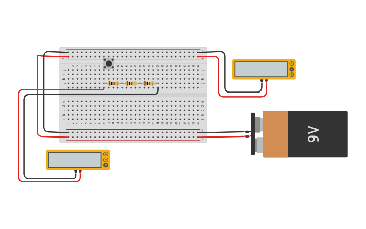 Circuit Design Series Resistors Tinkercad