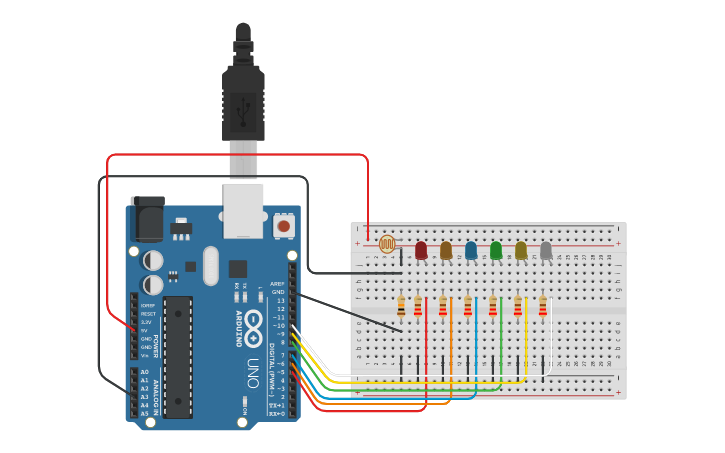 Circuit design Lab8 | Tinkercad