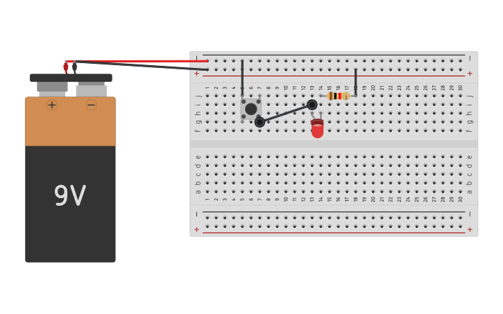 Circuit design Ejercicio en clase - Tinkercad